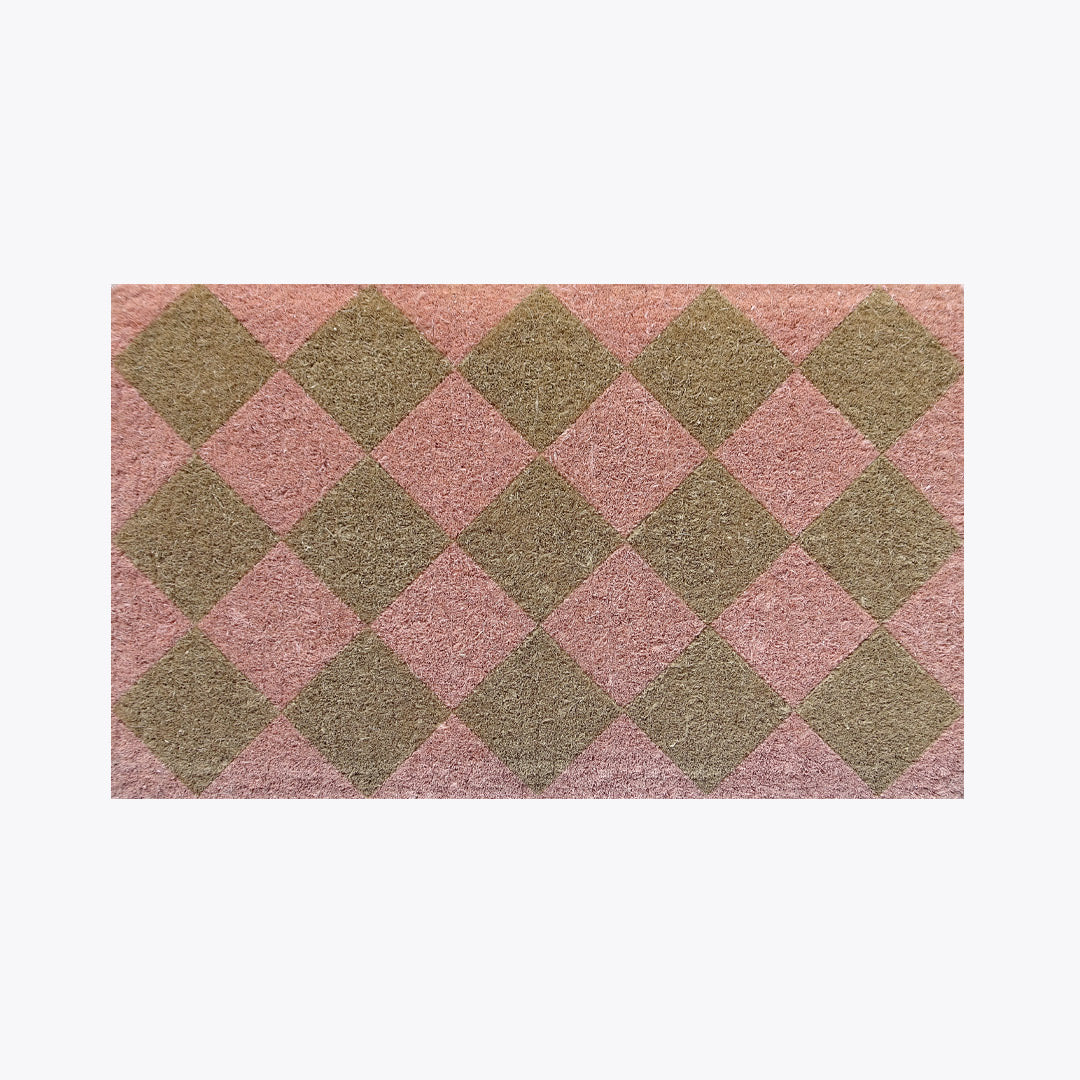 Regular Pink Diamonds Mat | Durable & Stylish Home Rug – Doormat Designs