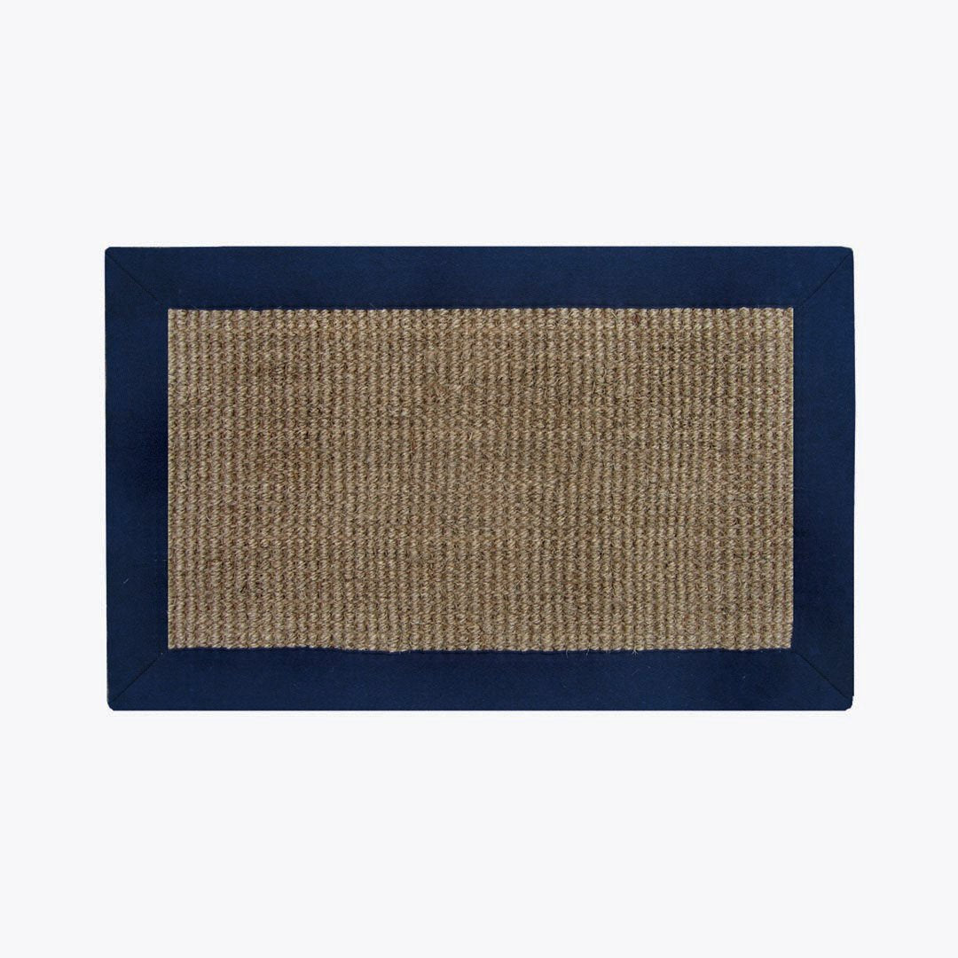 Coir Cotton Border Navy – Doormat Designs
