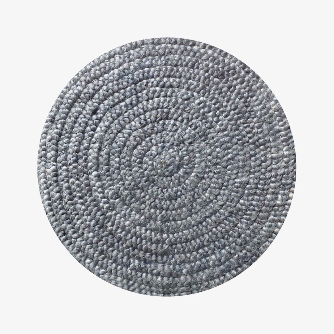 Slate Braided Jute Rug Round – Doormat Designs